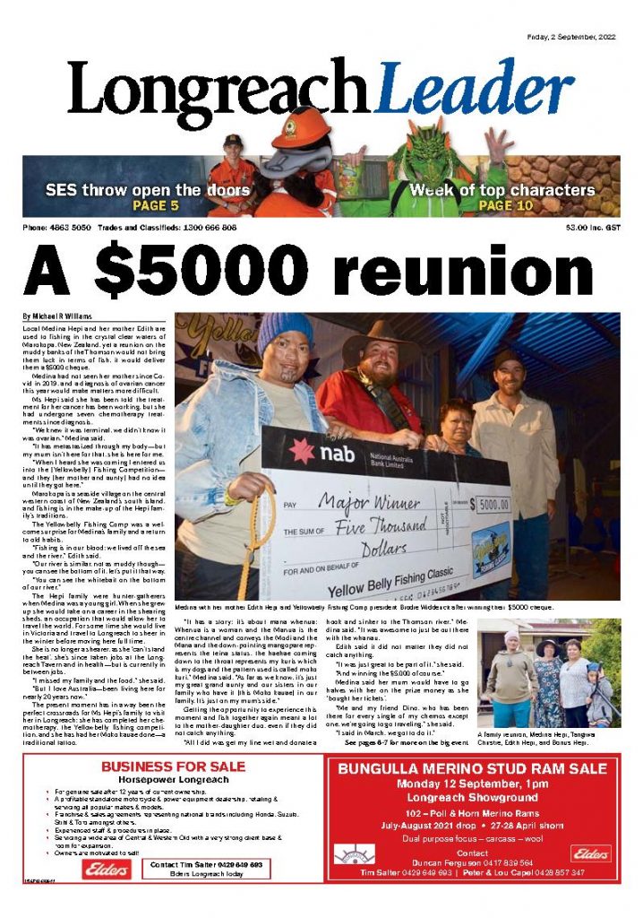 Longreach Leader Today - 2nd September 2022 | Leader Today