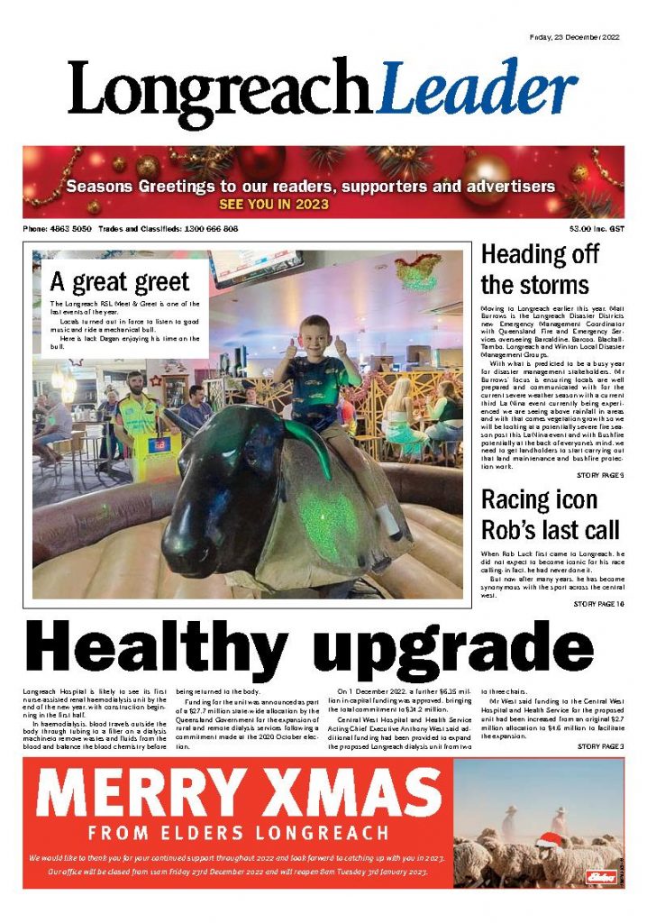 Longreach Leader Today - 23rd December 2022 | Leader Today