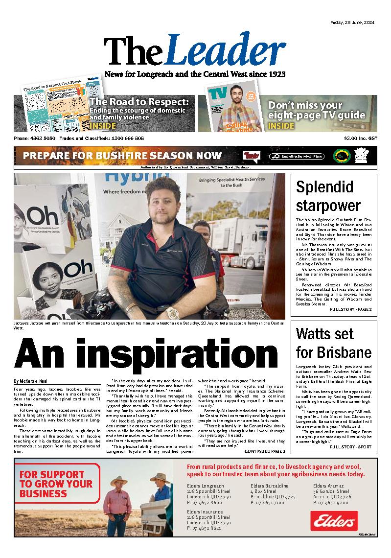 Longreach Leader Today - 28th June 2024 | Leader Today
